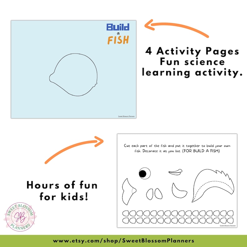 Fish Activity Pages, Ocean Animal Activity Sheets, Fish Science Sheet ...