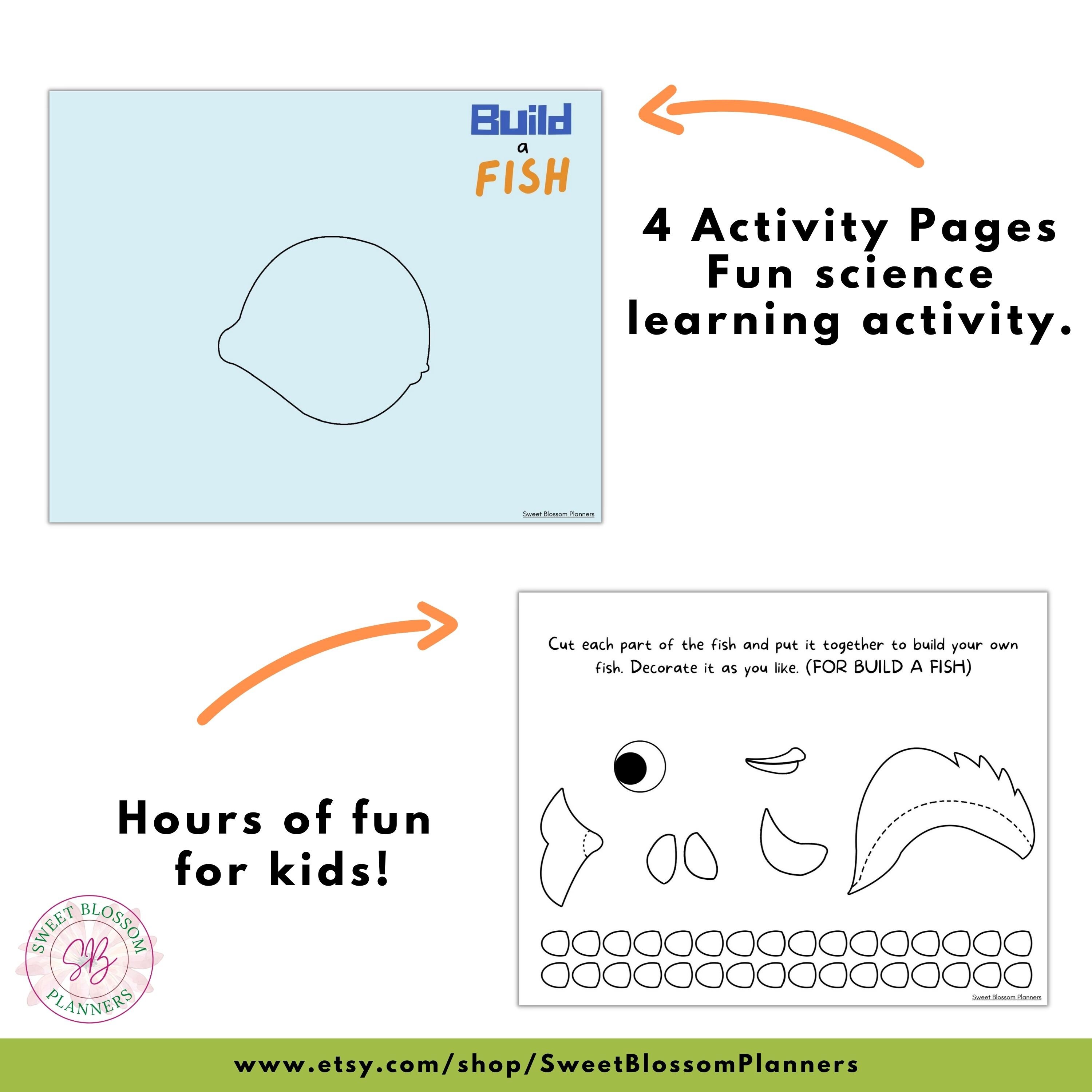 Fish Activity Pages, Ocean Animal Activity Sheets, Fish Science Sheet ...