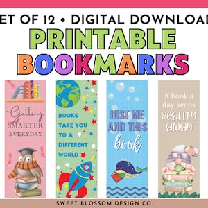 Printable Bookmarks, Motivational Bookmarks for Kids, Make Reading Fun ...