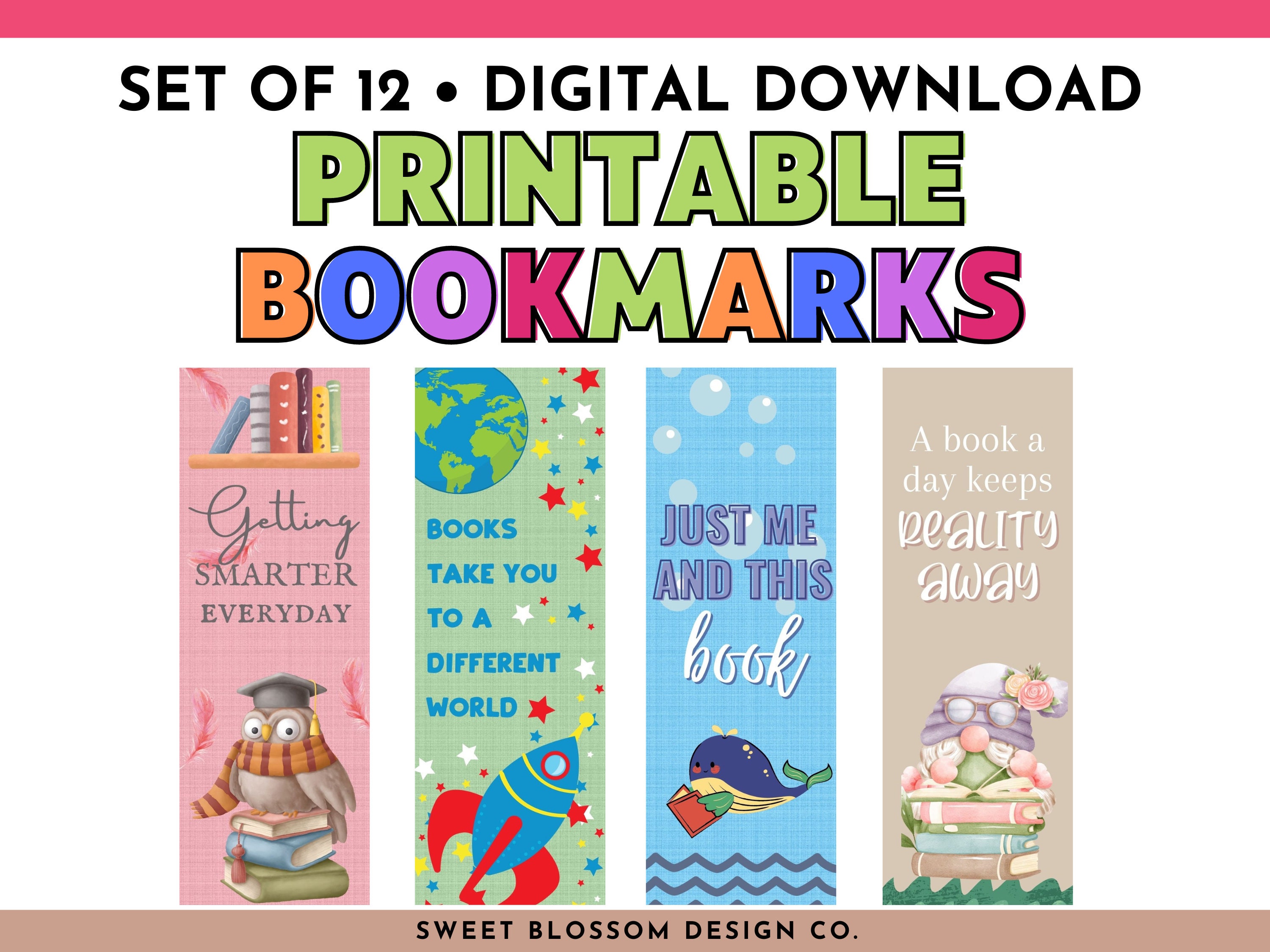 Printable Bookmarks, Motivational Bookmarks for Kids, Make Reading Fun ...