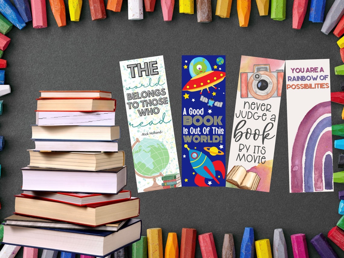 Printable Inspiration Bookmarks, Motivational Bookmarks for Kids, Make ...