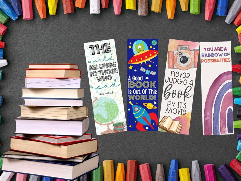 Printable Inspiration Bookmarks, Motivational Bookmarks for Kids, Make ...