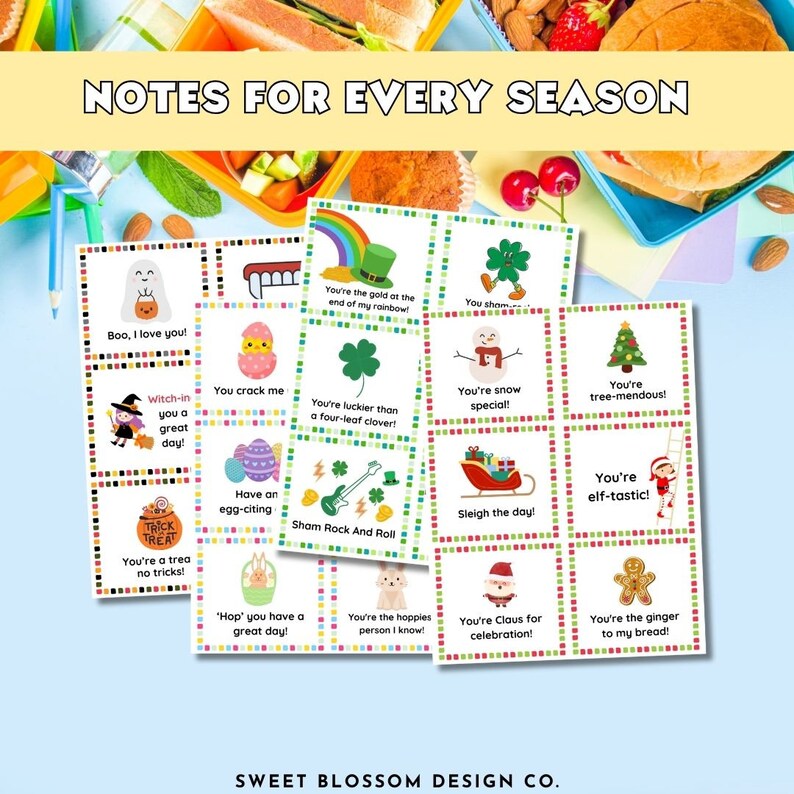 Lunch Box Notes Bundle, Lunch Box Cards, Joke Lunch Box Notes ...
