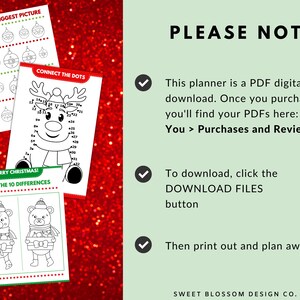 Holiday Activity Bundle for Kids, Kids' Holiday Printables, Game for ...