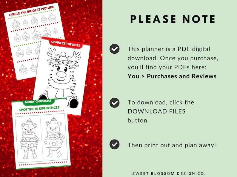 Holiday Activity Bundle for Kids, Kids' Holiday Printables, Game for ...
