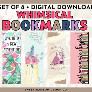 Printable Bookmarks, Bookmark Bundle, Fun Printable Bookmarks, Positive ...