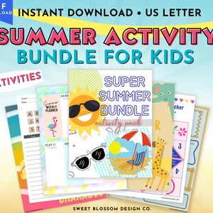 Summer Activity Bundle for Kids, 12 Summer Games for Kids, Summer Party ...