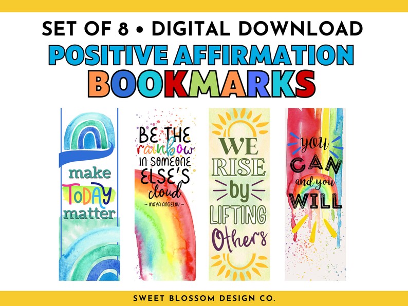 Printable Bookmarks for Kids, Motivational Bookmarks for Kids, Make ...