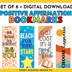 Printable Bookmarks for Kids, Motivational Bookmarks for Kids, Make ...