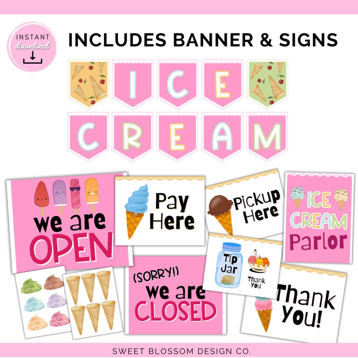 Ice Cream Shop Dramatic Play, Dramatic Play Daycare Printables ...
