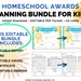 Homeschool Awards Bundle, Editable Report Card, Editable Certificate ...