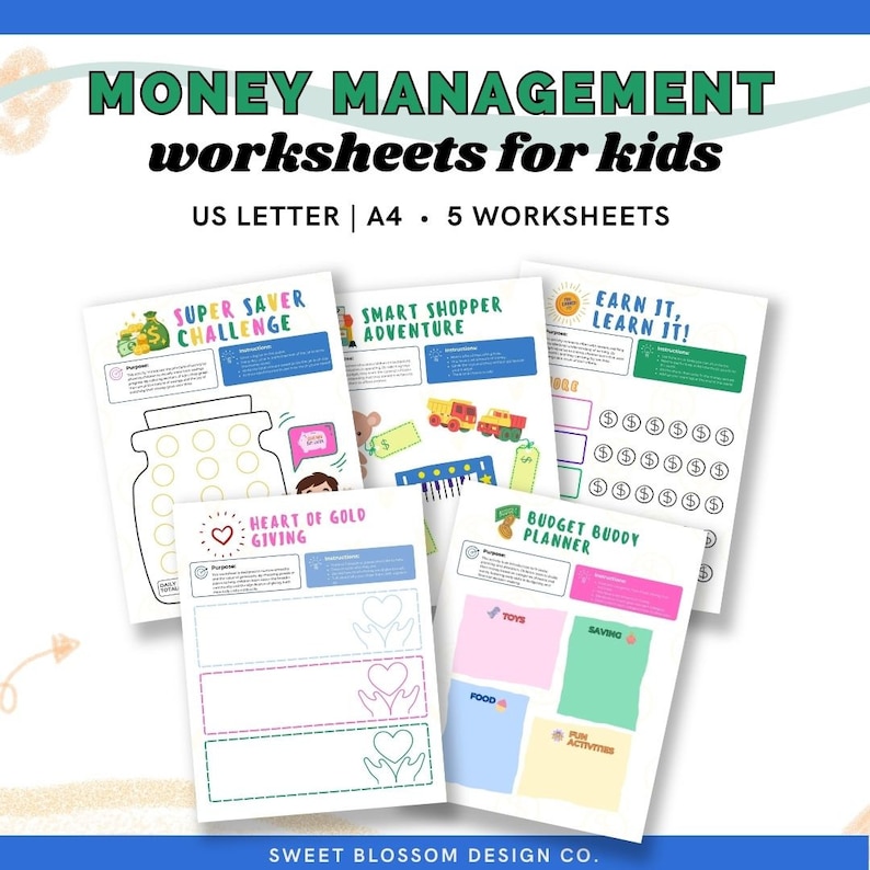 Money Worksheets for Kids, Kids Money Management Worksheets, Kids Money ...