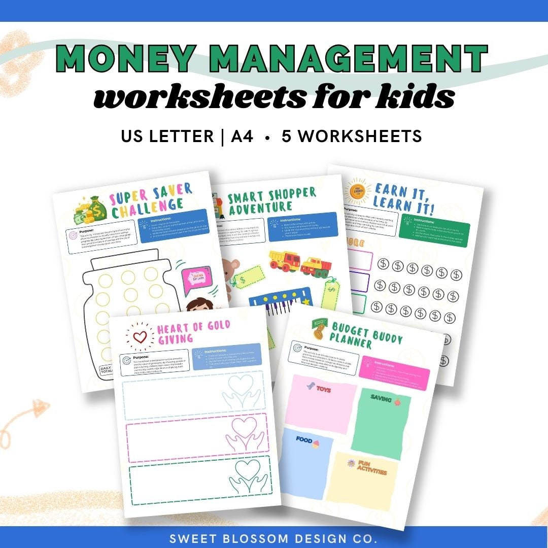 Money Worksheets for Kids, Kids Money Management Worksheets, Kids Money ...