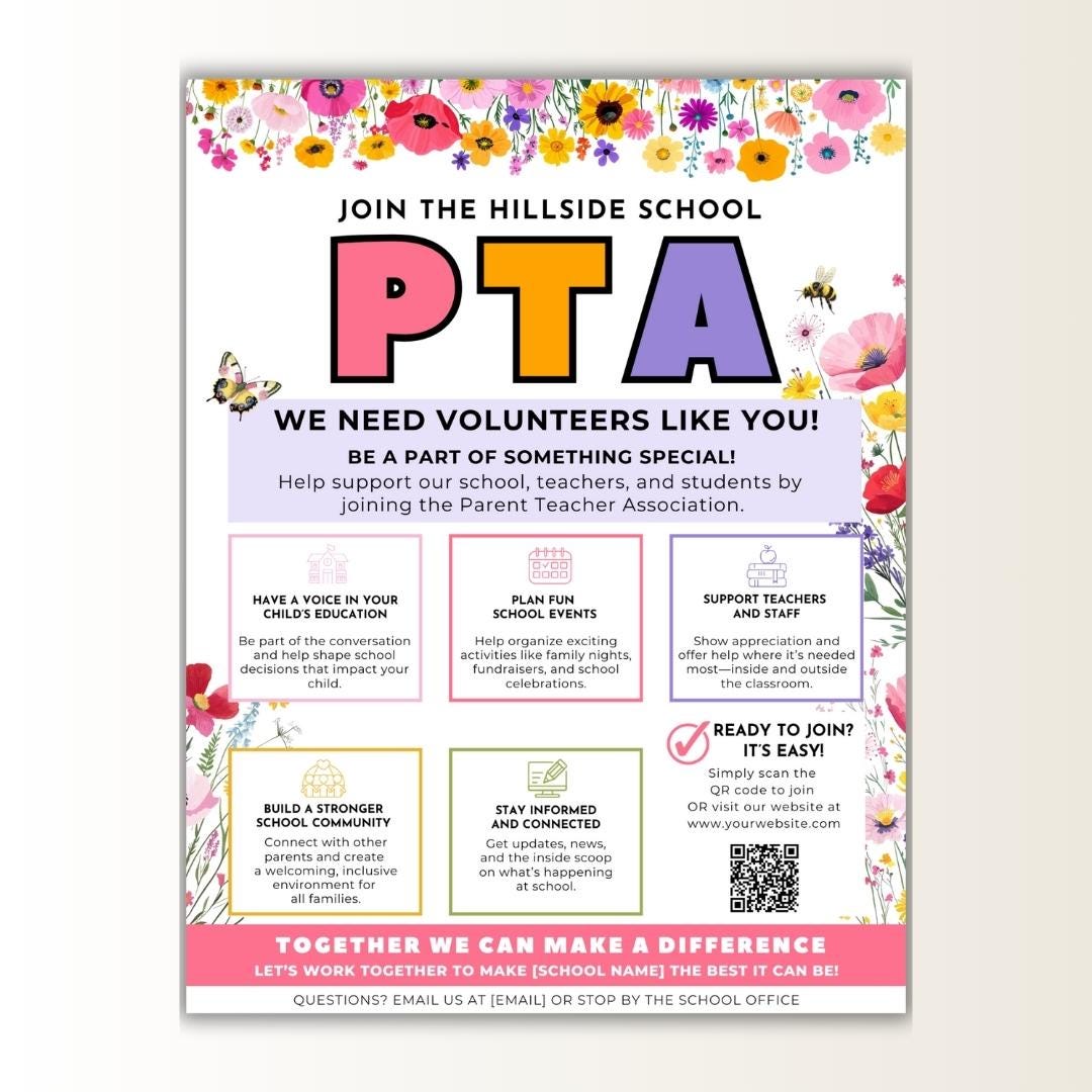 Join the PTA Flyer, PTA Membership Flyer, Teacher Appreciation Week ...