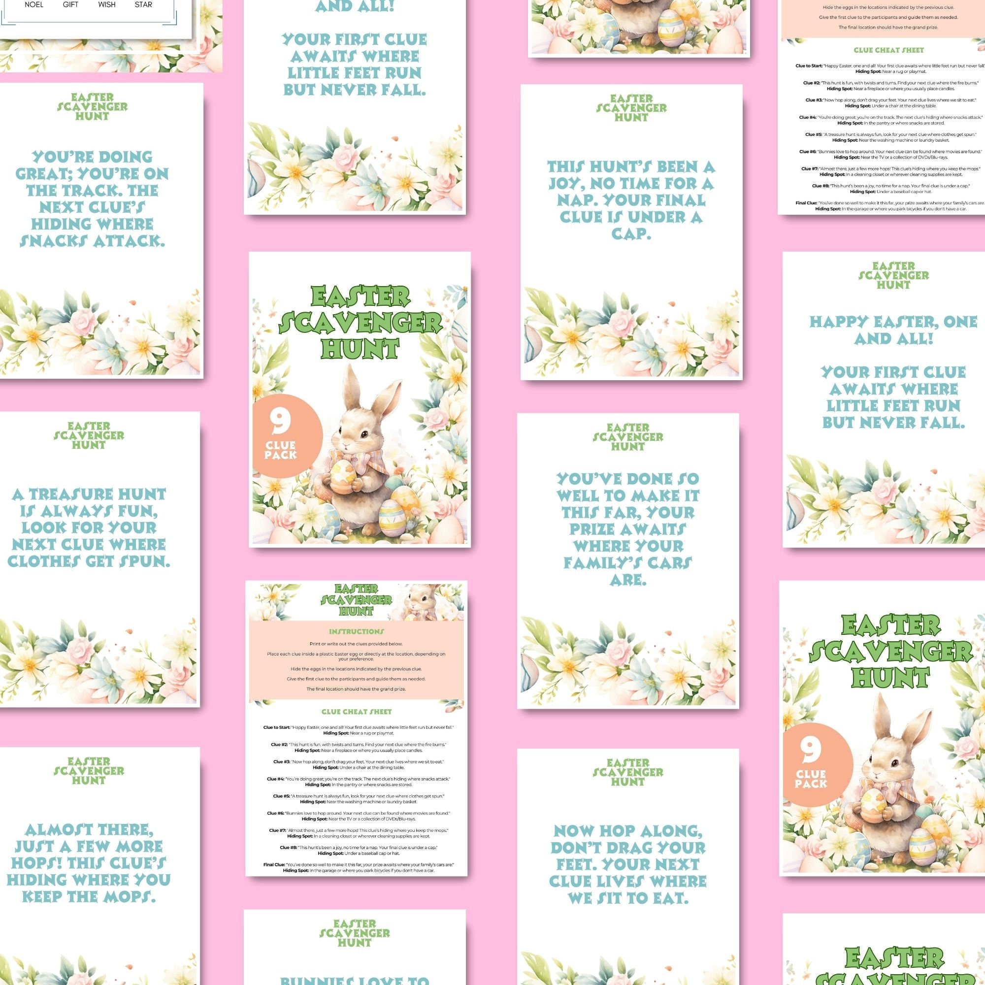 Indoor Easter Scavenger Hunt for Kids, Easter Scavenger Hunt for Church ...