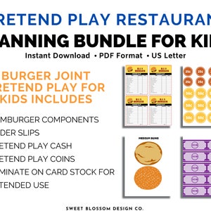 Pretend Play Restaurant Printable, Dramatic Play Restaurant, Restaurant ...