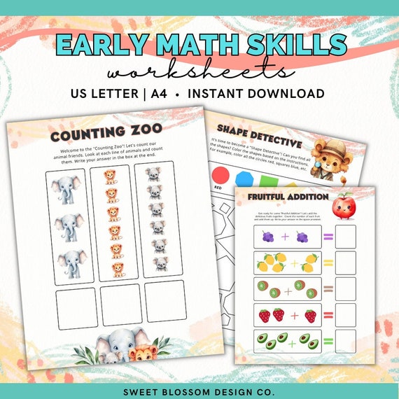 Spring Math Addition Worksheets For Kindergarten Spring Addition