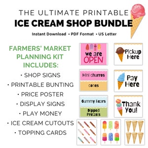 Ice Cream Shop Dramatic Play, Ice Cream Parlor Pretend Play, Dramatic ...