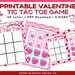 Printable Valentine Tic Tac Toe Game, Printable Games for Kids ...