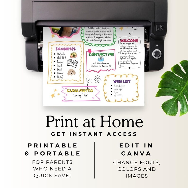 Meet the Teacher Template, Rainbow Meet the Teacher Rainbow, First Day ...
