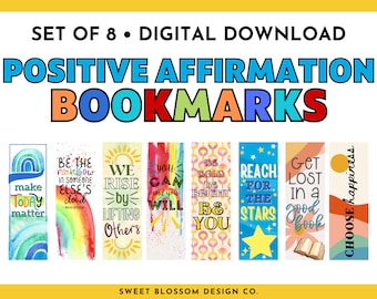 Printable Kids Motivational Bookmarks - Etsy
