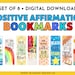 Printable Bookmarks for Kids, Motivational Bookmarks for Kids, Make ...