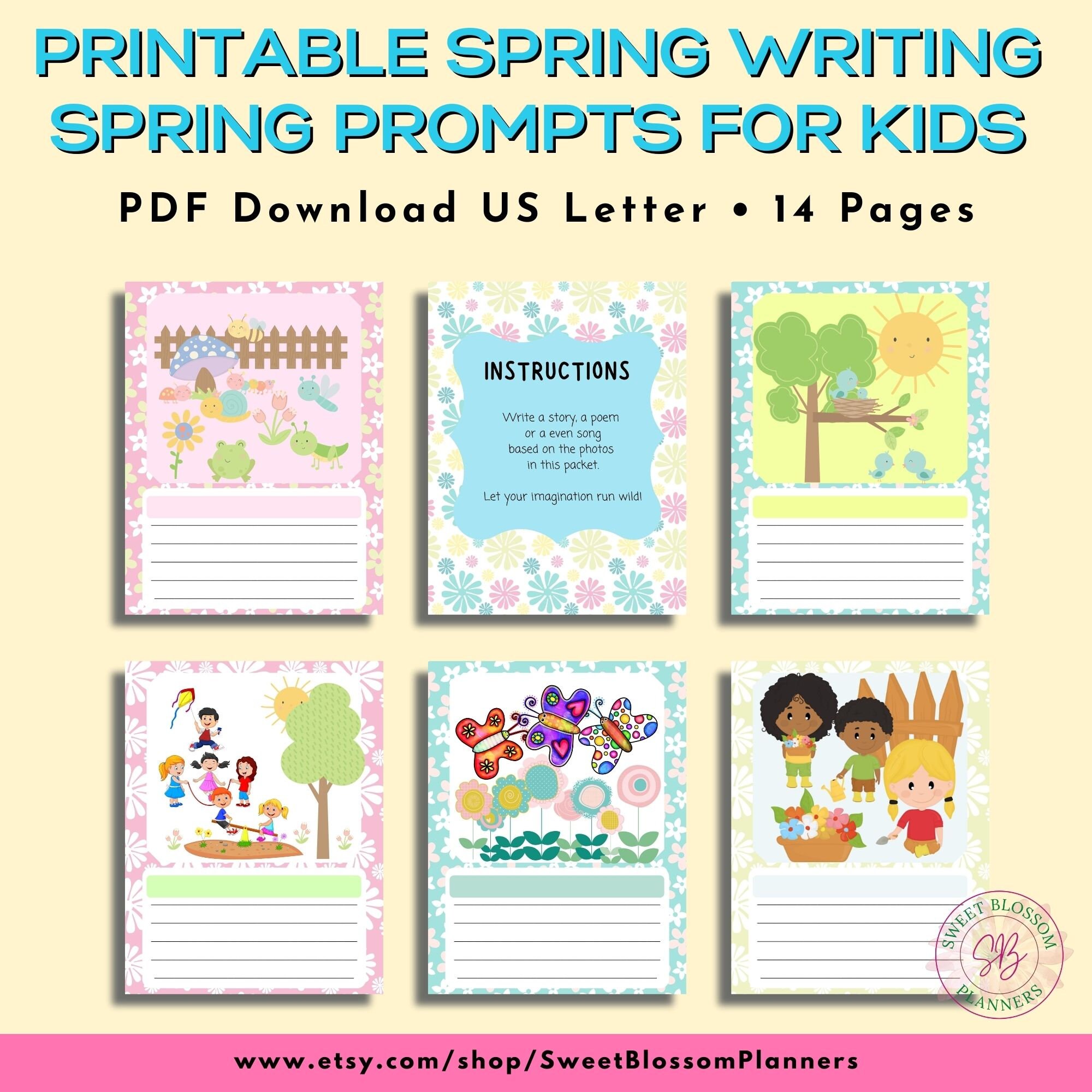Writing Prompts for Kids, Printable Journal for Kids, Kids Journal ...