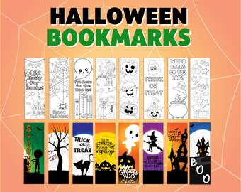 Printable Halloween Coloring Bookmarks, Halloween Coloring Bookmarks ...
