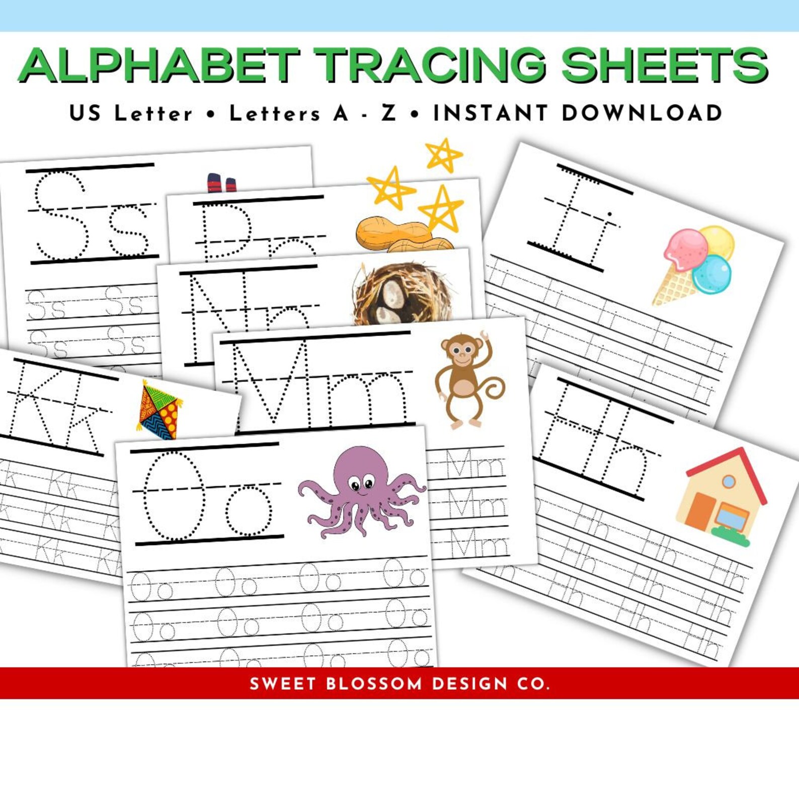 Alphabet Tracing Worksheet, Preschool Handwriting Practice, Lettering ...