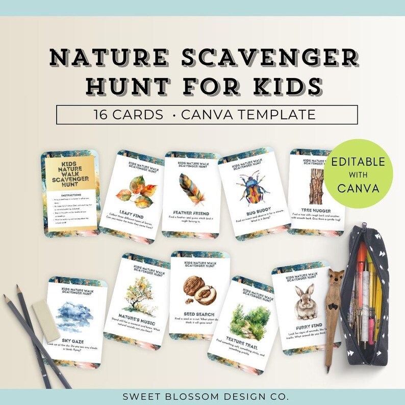 Nature Walk Scavenger Hunt, Nature Scavenger Hunt in Winter, Kids ...