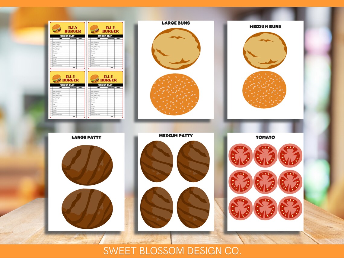 Pretend Play Restaurant Printable, Preschool Homeschool Activity for ...