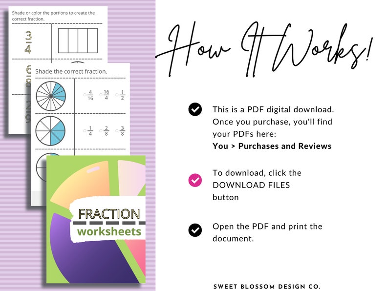 Printable Fractions Worksheets, Teacher Resources, Math Practice, Math ...
