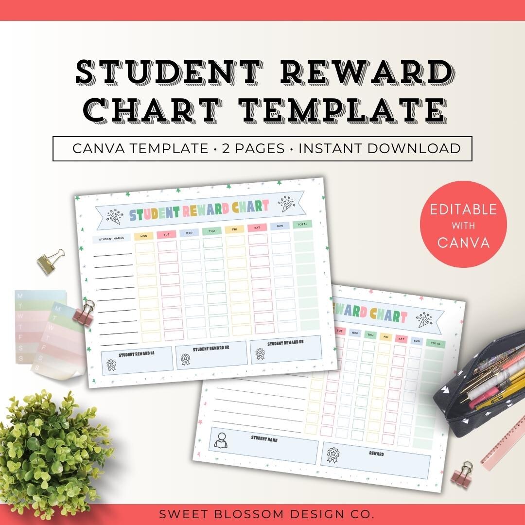 Reward Chart for Students, Reward Chart Classroom, Reward Chart for ...