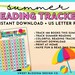 Summer Reading Chart for Kids, Summer Reading Log, Book Review ...