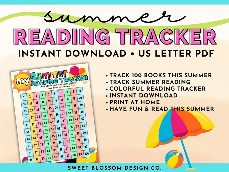 Summer Reading Chart for Kids, Summer Reading Log, Book Review ...