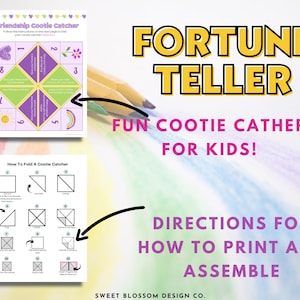 Printable Friendship Cootie Catcher, Printable Joke Teller for Kids ...