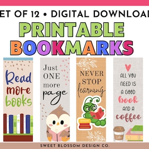 Printable Bookmarks, Motivational Bookmarks for Kids, Make Reading Fun ...