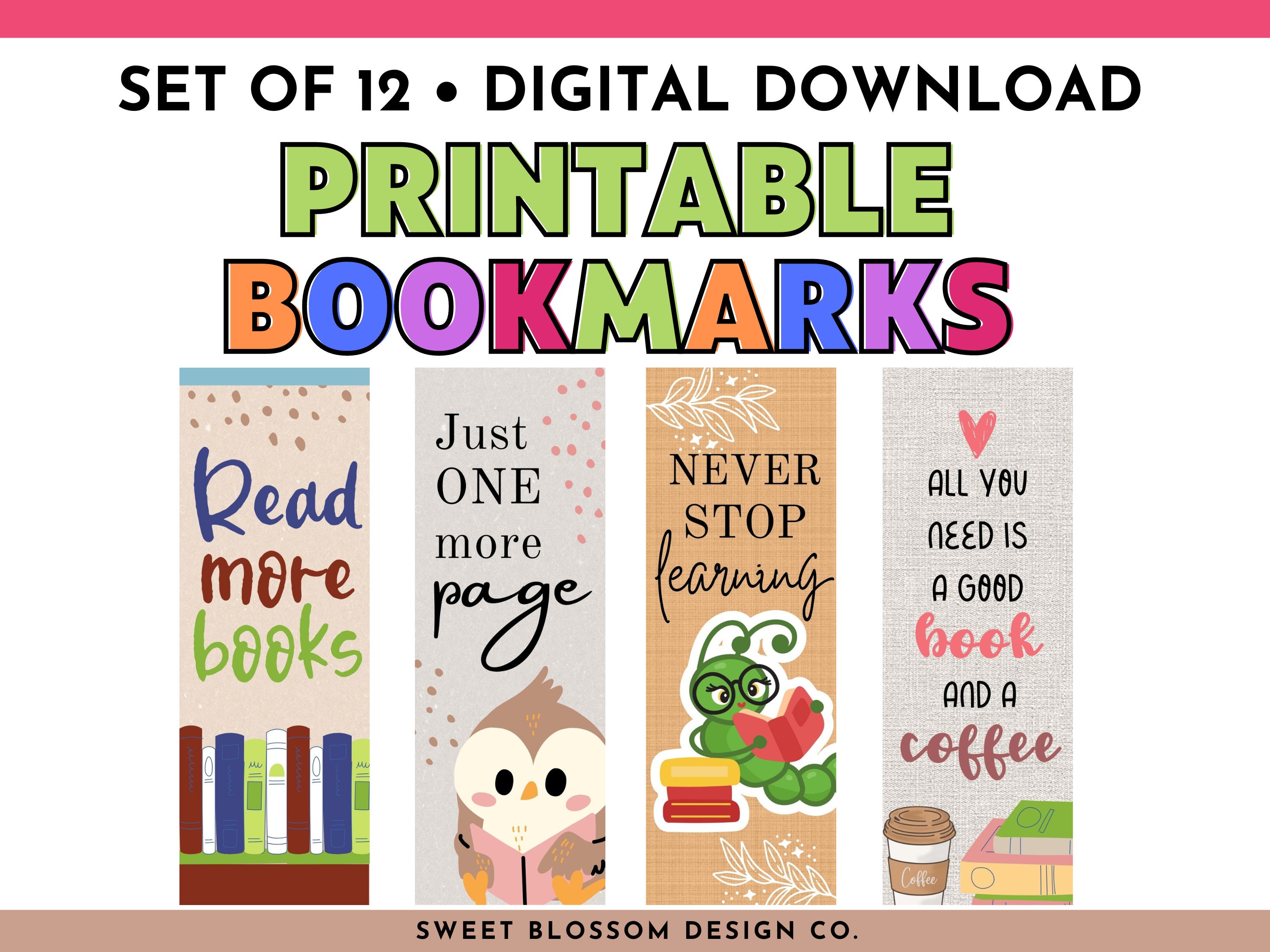 Printable Bookmarks, Motivational Bookmarks for Kids, Make Reading Fun ...