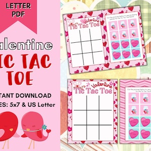 Printable Valentine Tic Tac Toe Game, Printable Games for Kids ...