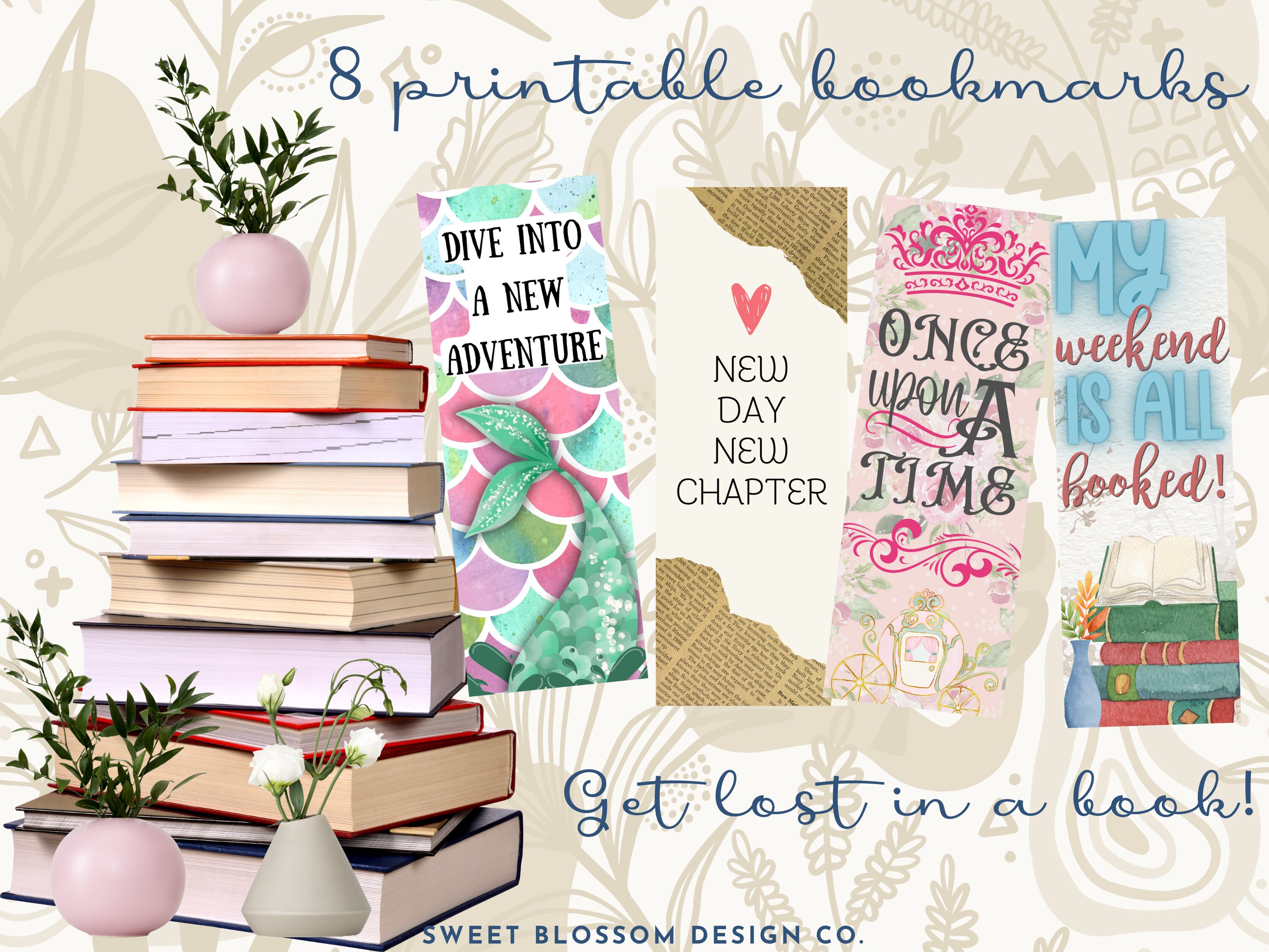 Printable Bookmarks, Bookmark Bundle, Fun Printable Bookmarks, Positive ...