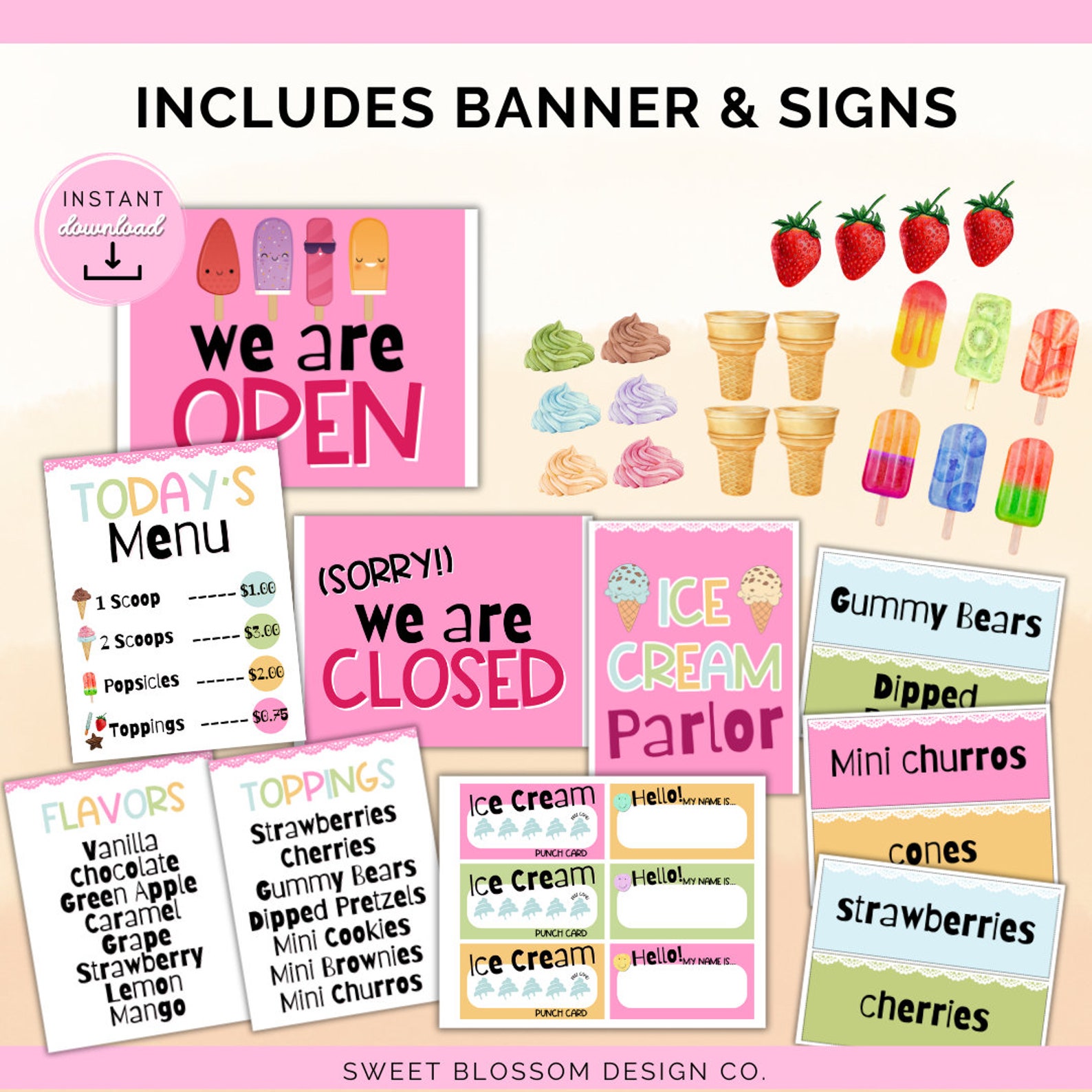 Ice Cream Shop Dramatic Play, Ice Cream Parlor Pretend Play, Dramatic ...