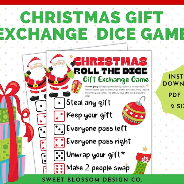 Christmas Gift Exchange Dice Game - 60+ Gift Ideas for 2024
