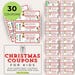 Editable Christmas Coupon Book for Kids, Kindness Coupons for Kids ...
