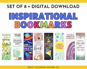 Printable Bookmarks for Kids, Motivational Bookmarks for Kids, Make ...