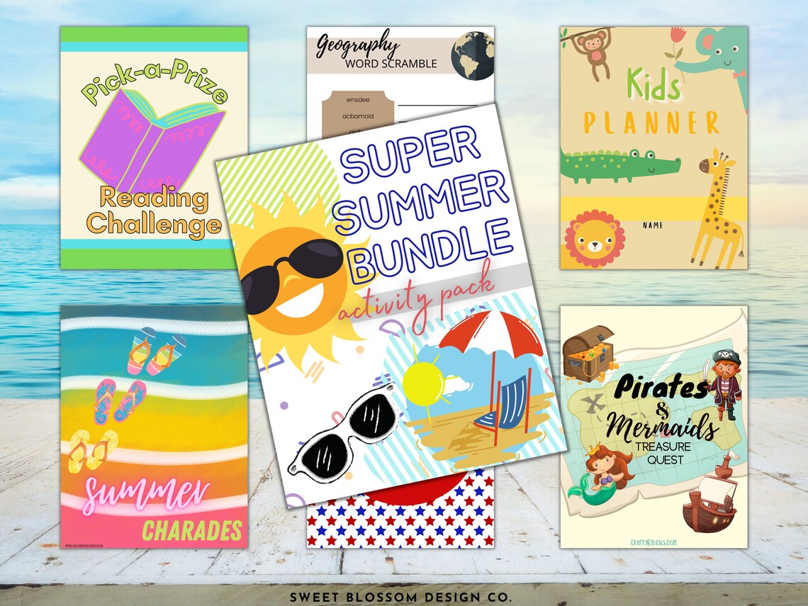 Summer Activity Bundle for Kids, 12 Summer Games for Kids, Summer Party ...