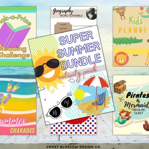 Summer Activity Bundle for Kids, 12 Summer Games for Kids, Summer Party ...