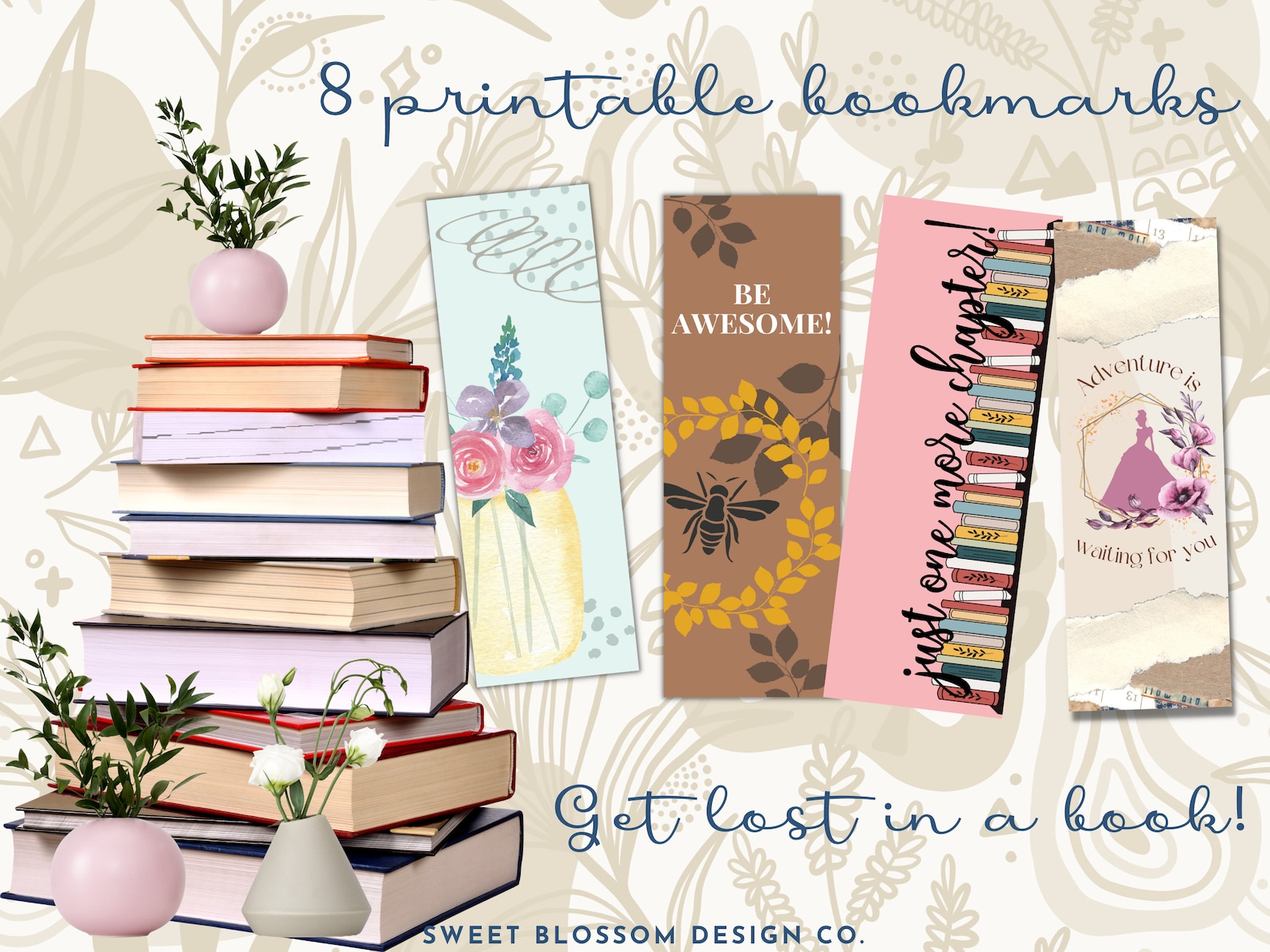 Printable Bookmarks, Bookmark Bundle, Fun Printable Bookmarks, Positive ...