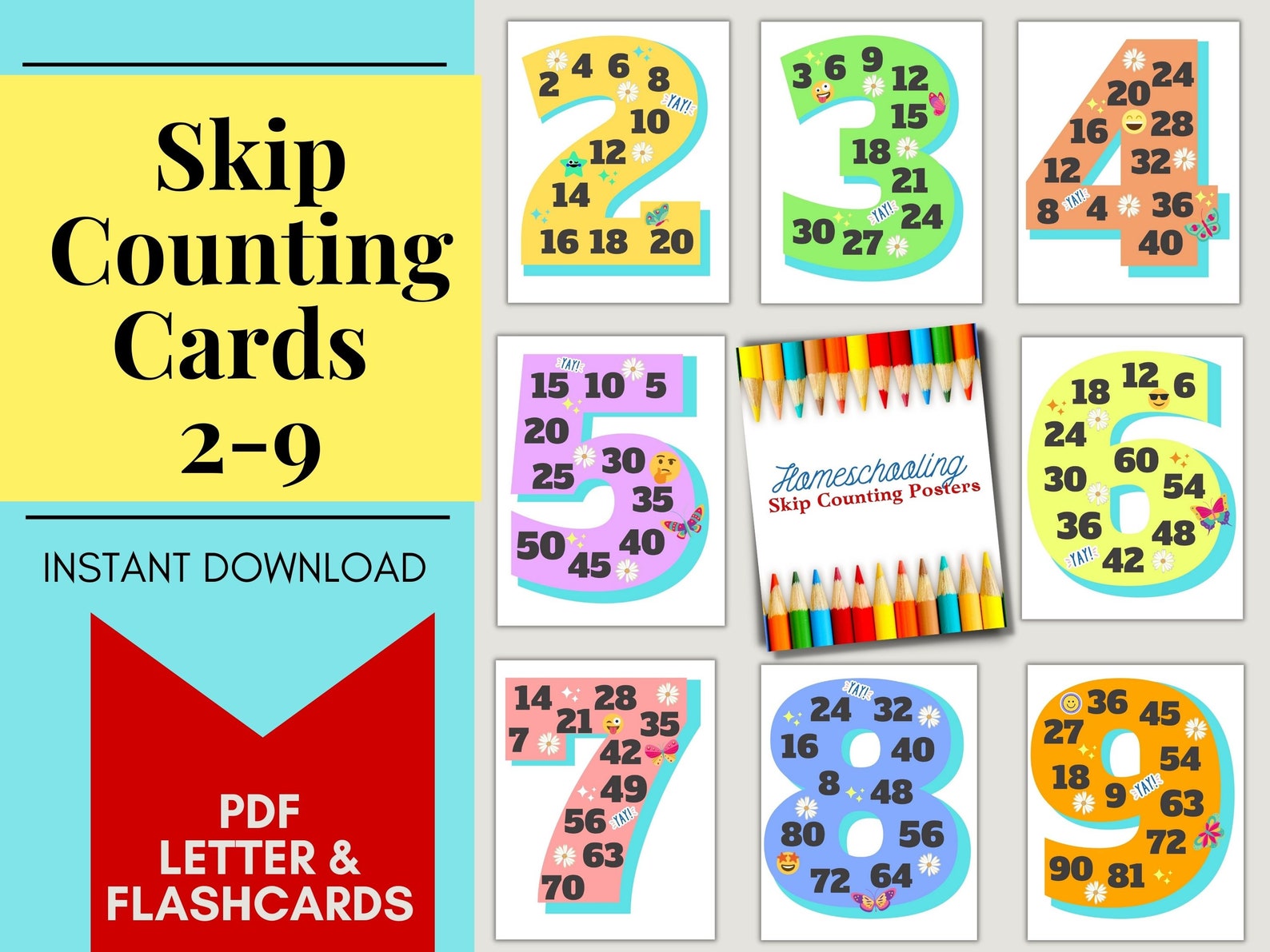 Printable Skip Counting Cards Homeschool Math Activity Math Flash printable-skip-counting-cards-homeschool-math-activity-math-flash