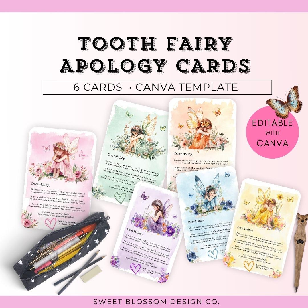 Tooth Fairy Apology Note Canva Template, Editable Letter From Tooth ...