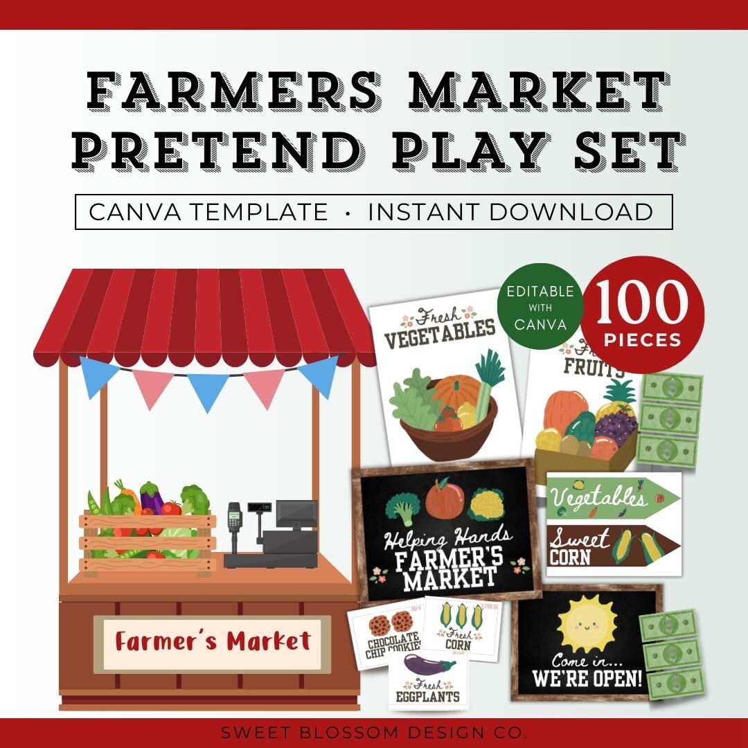 Farmers Market Dramatic Play, Dramatic Play Farmers Market, Dramatic ...